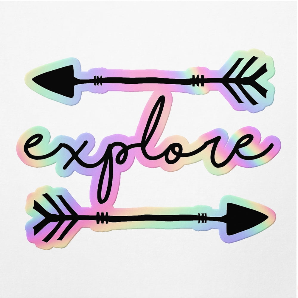 Vinyl Stickers Decals Of Explore Arrows - Apply On Any Smooth Surfaces ...