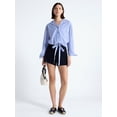Free Assembly Women's and Women's Plus High Rise Patch Pocket Denim ...