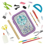 Justice J Sport Pencil Case with Silver Glitter and Confetti Accents ...