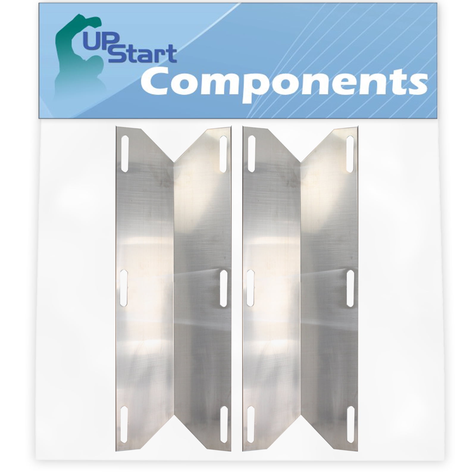 2-Pack BBQ Grill Heat Shield Plate Tent Replacement Parts for Jenn Air ...