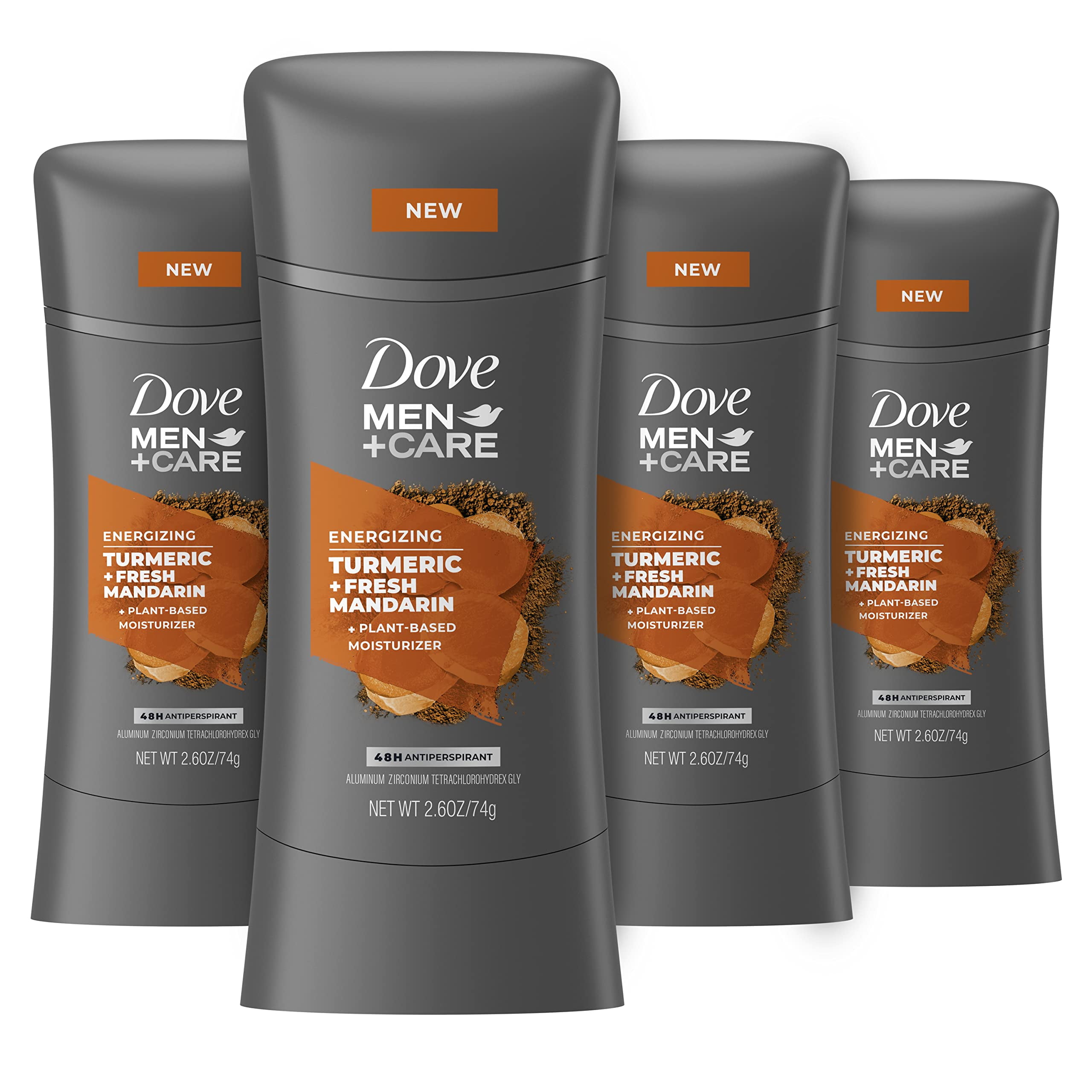 Desodorante DOVE MEN + CARE, cúrcuma y mandarina fresca, 75 ml, paquete ...