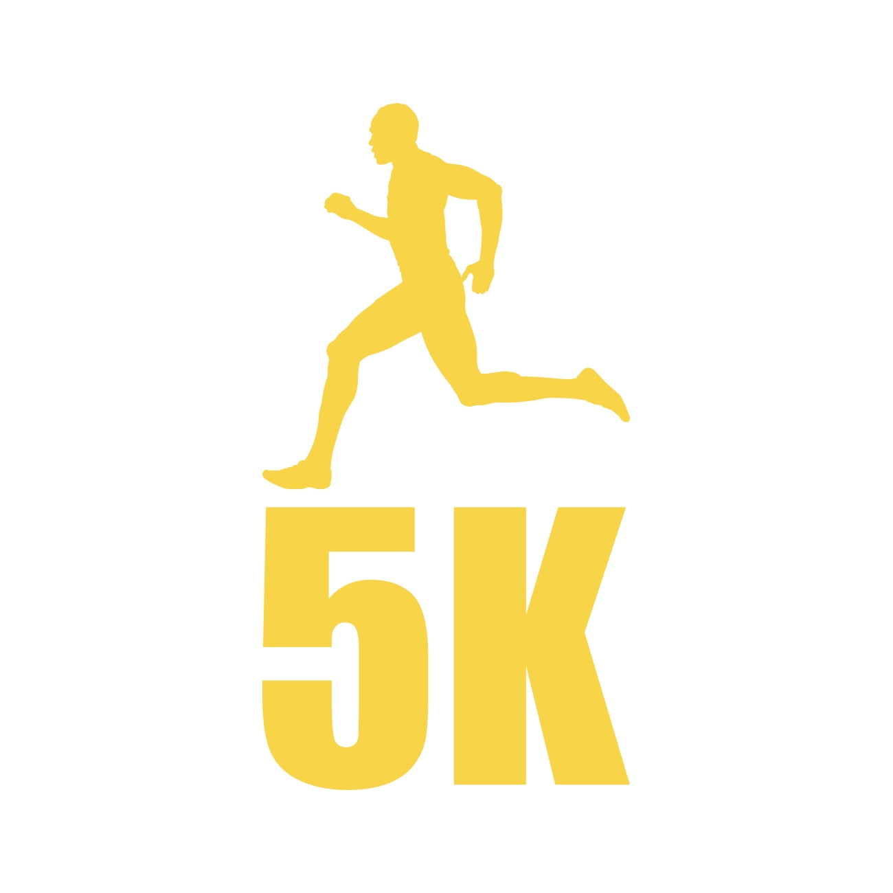 Mens 5K Sticker Decal Die Cut - Self Adhesive Vinyl - Weatherproof ...