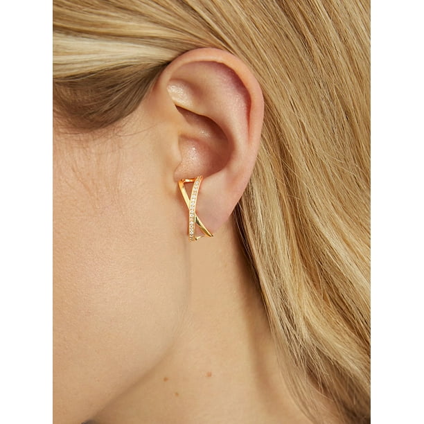 Earlobe climber earrings store