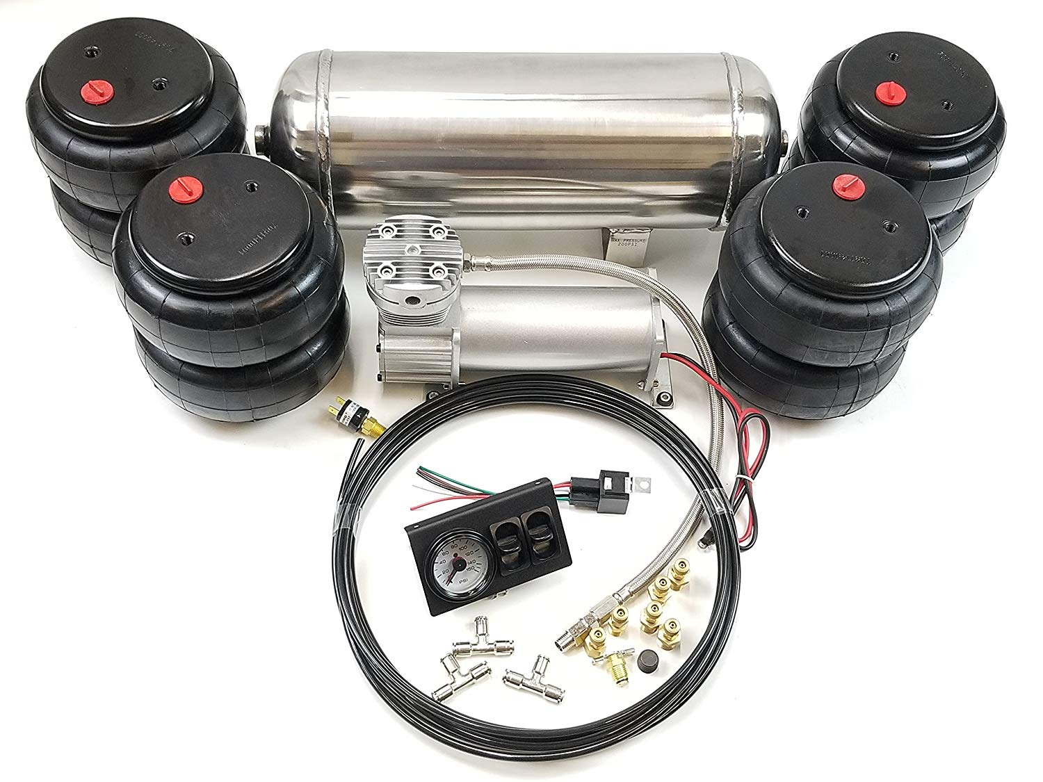 Universal 4 Corner Air Ride Suspension System Kit 2600 Series Walmart Universal 4 Corner Air Ride Suspension System Kit 2600 Series Walmart