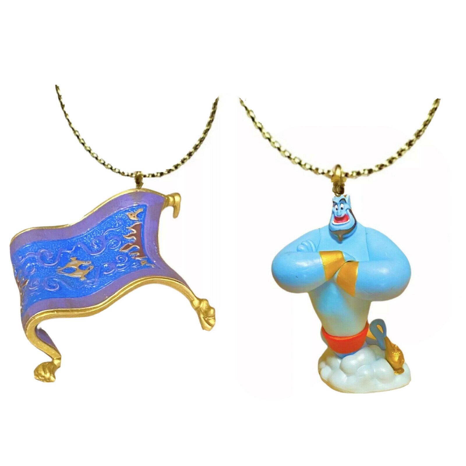 Genie & Magic Carpet Ornament Figure Charm Figurine Pvc Holiday Gift ...