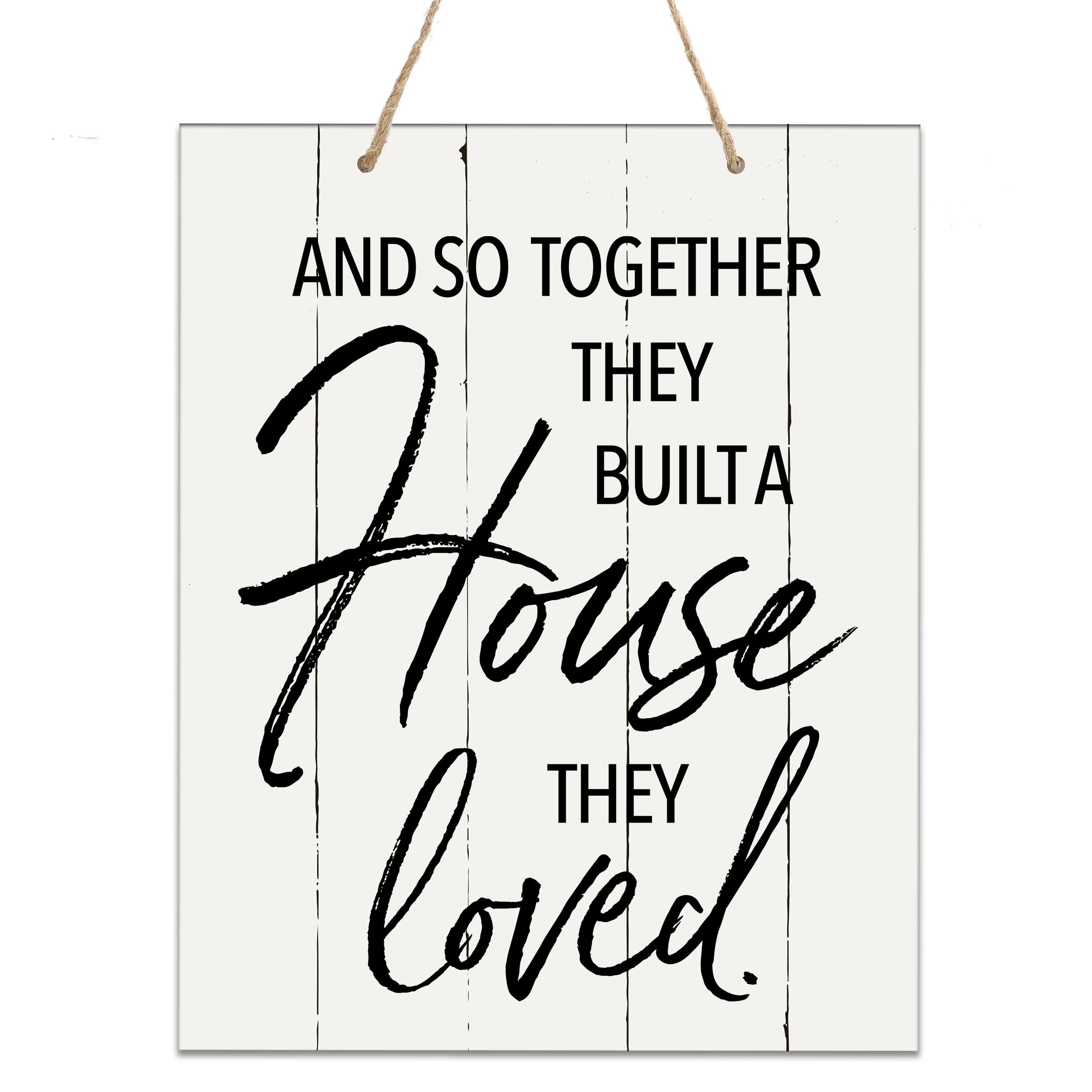 LifeSong Milestones Wooden Wall Hanging Inspirational Signs Home ...