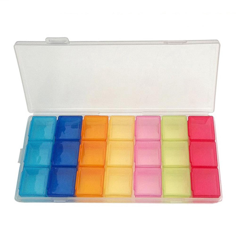 Caja Porta Cápsulas 21 Ranuras Caja Divisores Mentas Ecológica para ...