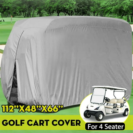 4 Passenger Waterproof Golf Cart Cover Storage UV Dust Wind Protector ...