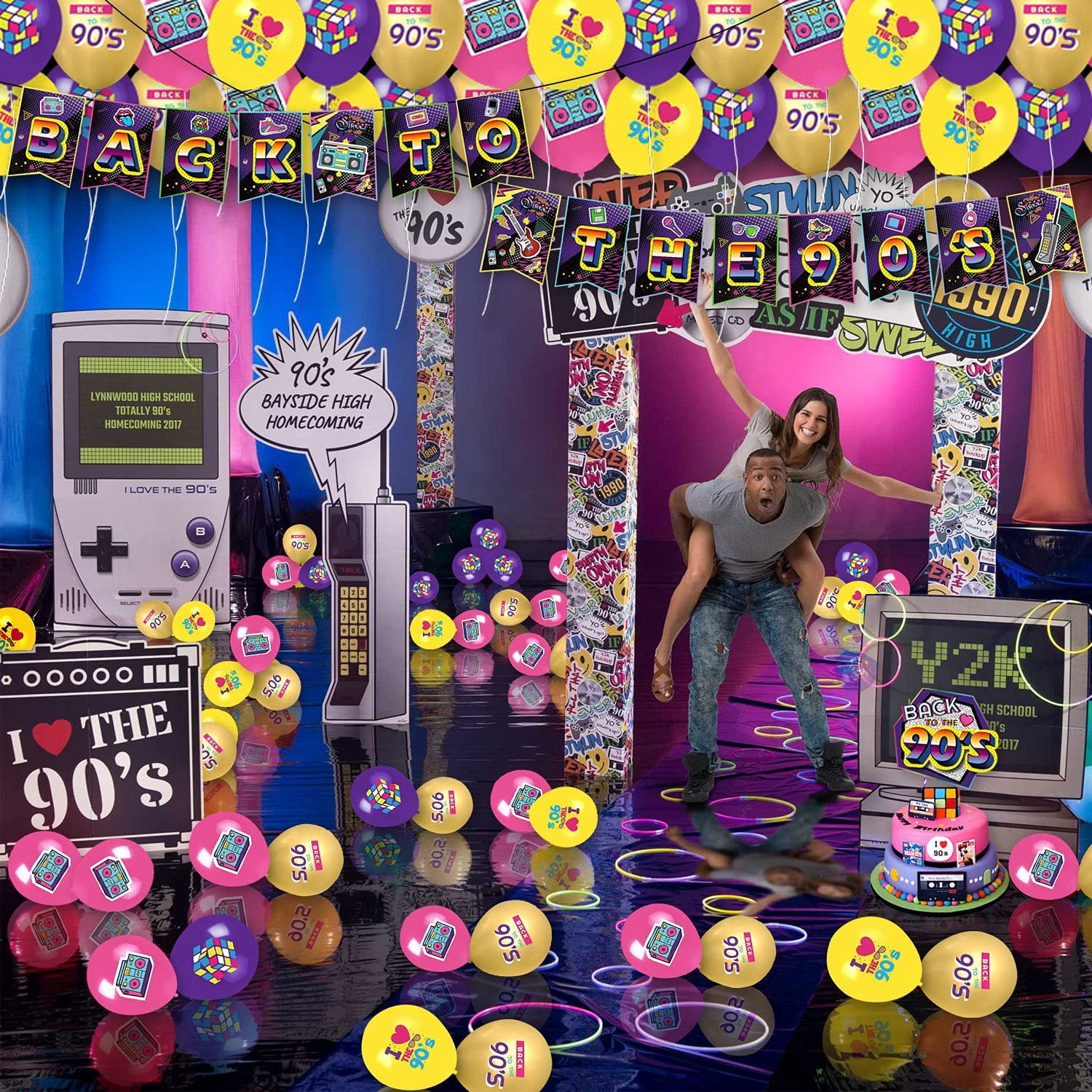 1990s Party Decorations Ideas | Shelly Lighting