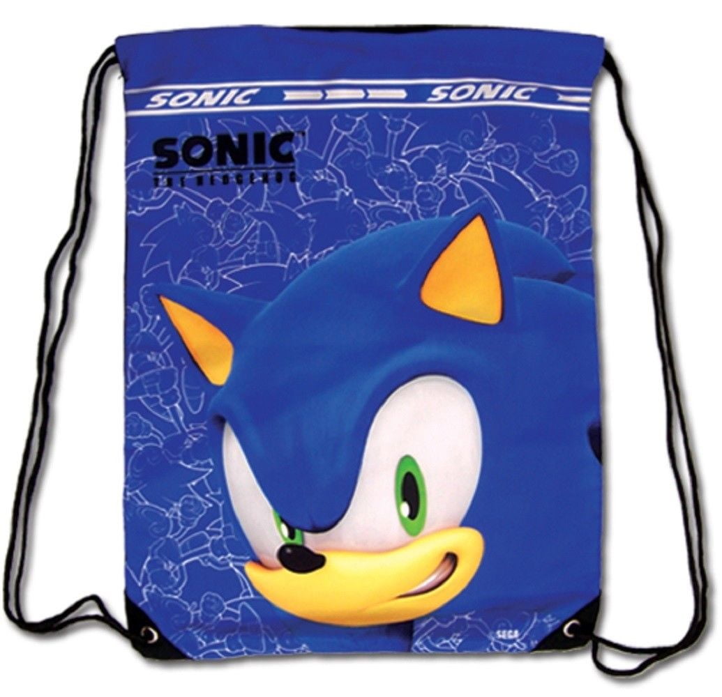 Drawstring Bag - Sonic the Hedgehog - Blue - 13" X 11" - Walmart.com