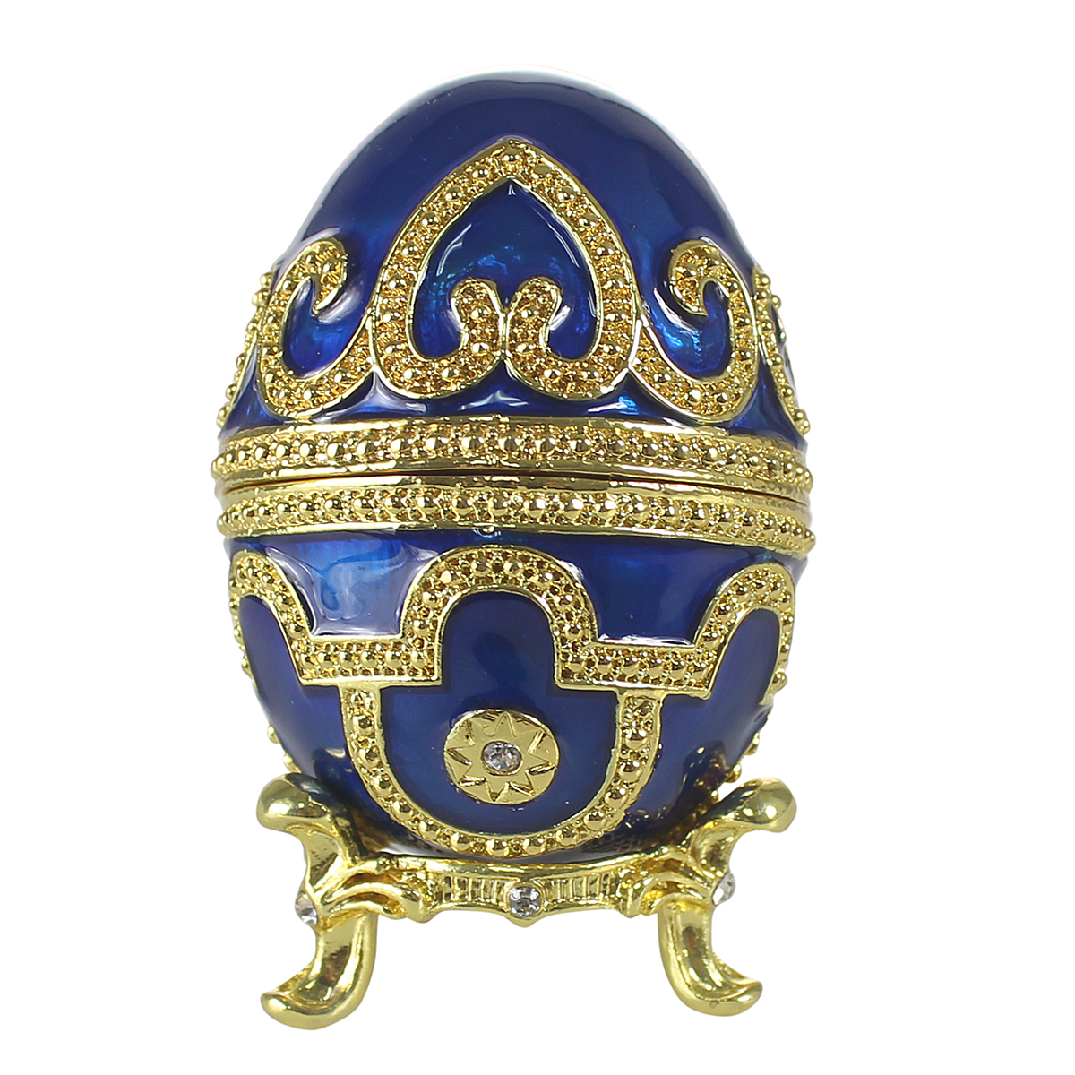 Royal Blue Faberge Egg Trinket Box - Walmart.com