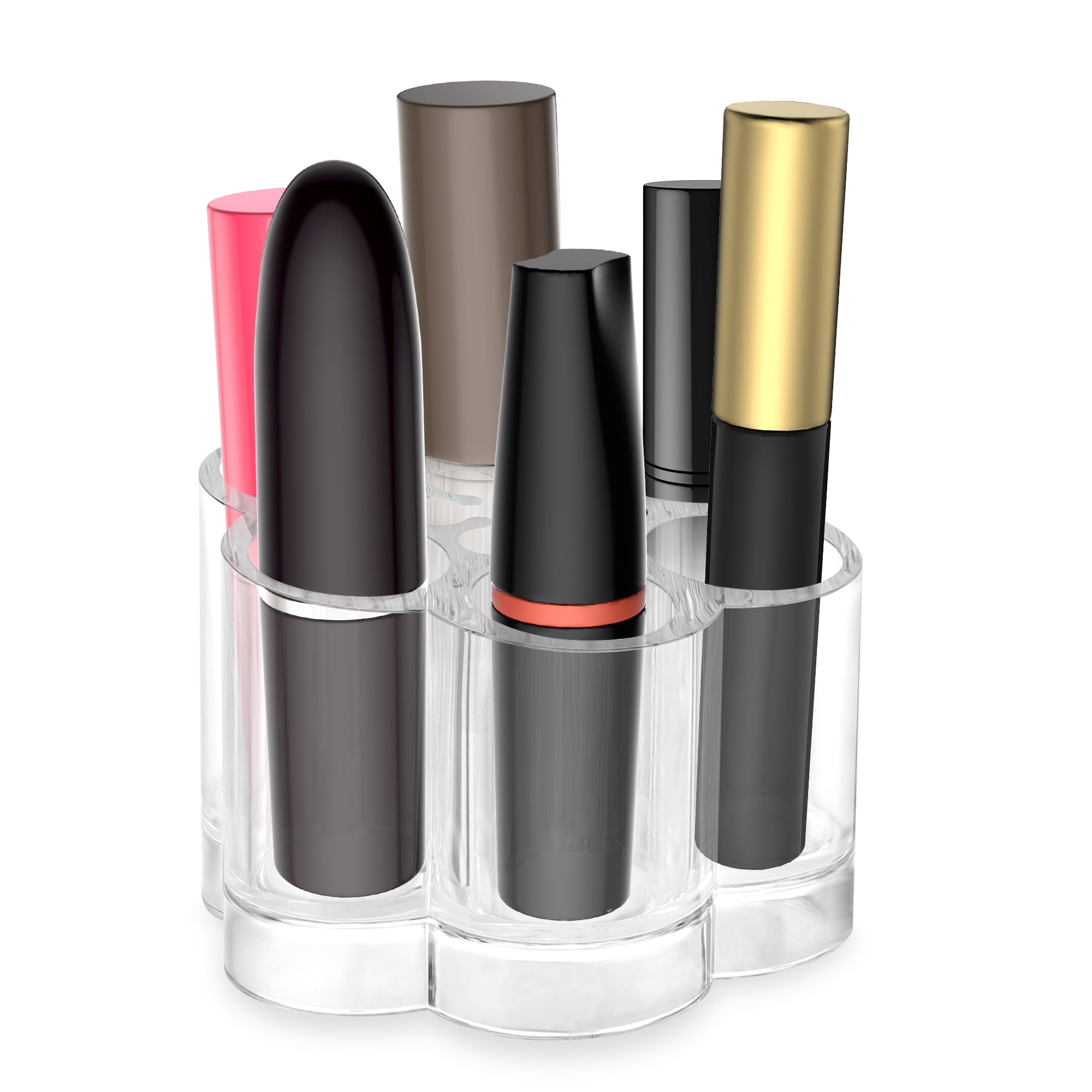 Lipstick Organizer Acrylic, WeGurad Round Lip Gloss Stand and Lipstick ...