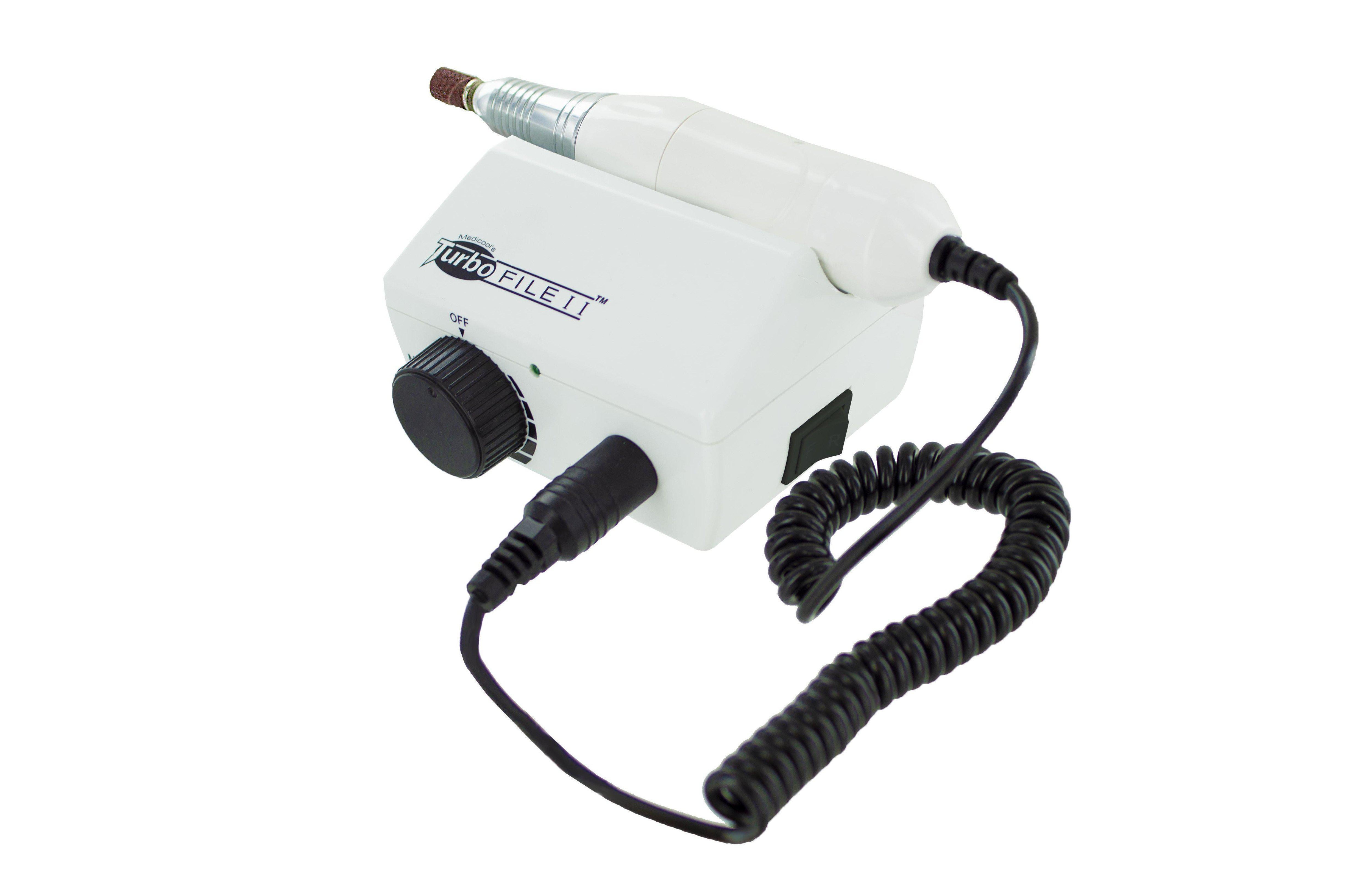 Medicool TurboFile II Electric Nail File -White Lightweight 20,000 RPM ...