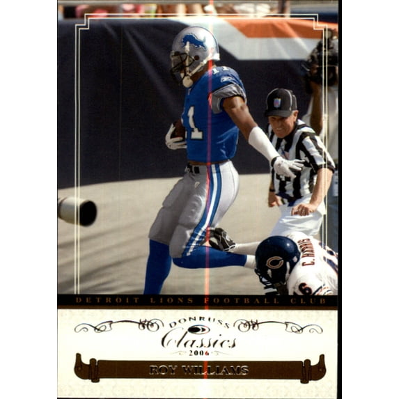 2006 Donruss Classics #36 Roy Williams WR NFL Football Trading Card ...