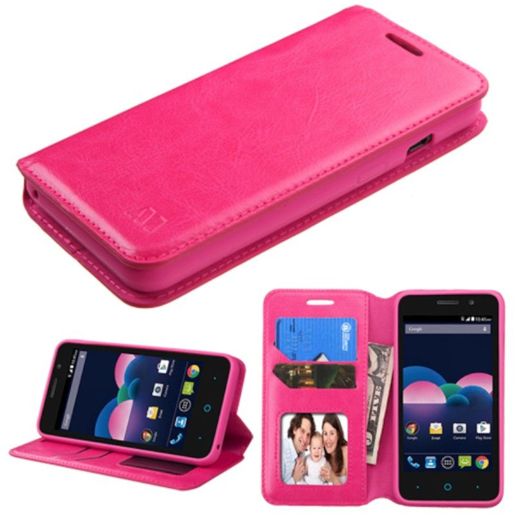 ZTE Obsidian Phone Case, ZTE Obsidian Case, by Insten Book-Style ...