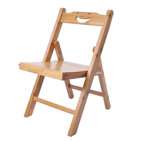 Cergrey Portable Bamboo Wooden Folding Chair Home Office Outdoor Stool ...
