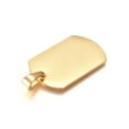 304 Stainless Steel Pendants Stamping Blank Tag Rectangle Golden ...
