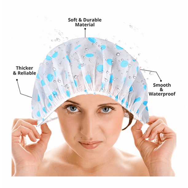 Timpcv Shower Cap 20 Pack Waterproof Shower Cap For Women Reusable