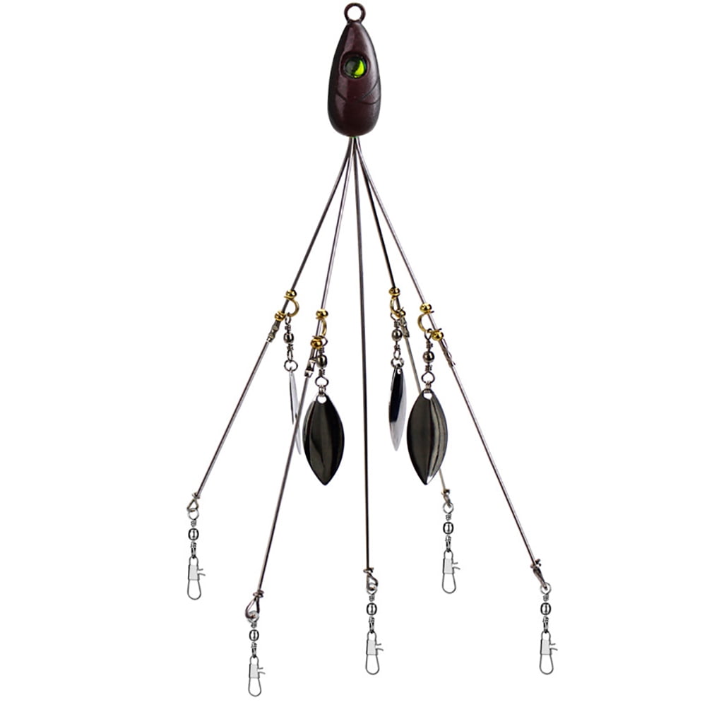 Alabama Rig Fishing Bait, 18g 5 Arm Alabama Rig Head Umbrella Fishing ...