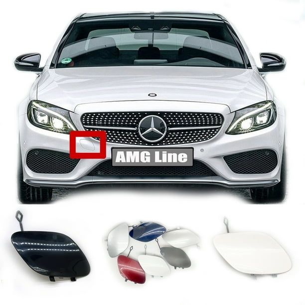 Trimla Front Tow Cover for Mercedes-Benz C-Class W205 AMG Line Fit C180 ...