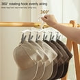 Honrane Hat Hanger 360 Degrees Rotating Space-Saving Bedroom Closet ...