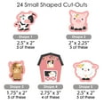 Big Dot of Happiness Girl Farm Animals - Pink Barnyard Baby Shower or ...