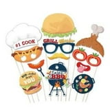 CC HOME 25pcs BBQ Patterns Photo Booth Props Barbecue Patterns Party ...