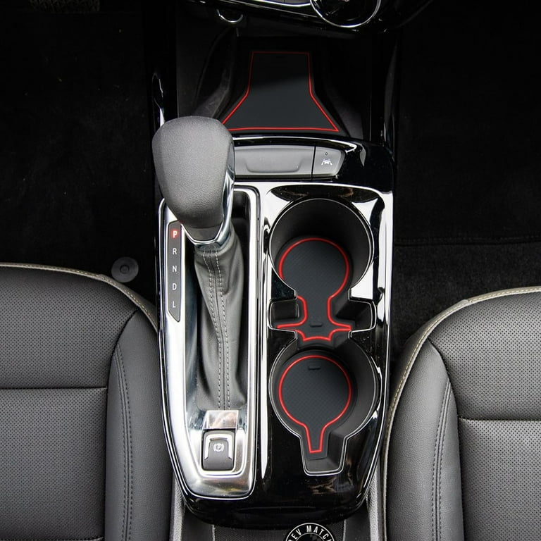 for Chevy Trax Accessories 2024 2025 LS 1RS LT 2RS ACTIV for Chevrolet Trax Accessories Premium Custom Fit Cup Holder Insert Center Console Liners