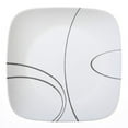 Corelle Simple Lines 10.5" Square Glass Dinner Plate (Set of 6 ...