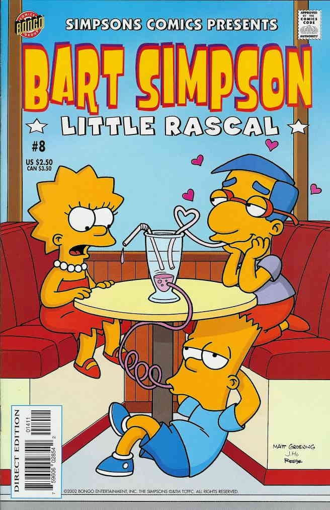 Simpsons Comics Presents Bart Simpson #8 VF ; Bongo Comic Book ...