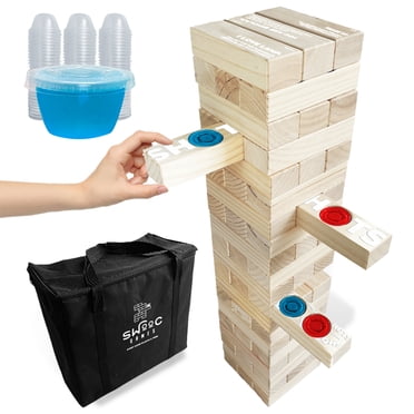 Jenga Giant Genuine Hardwood Stacking Game - Walmart.com