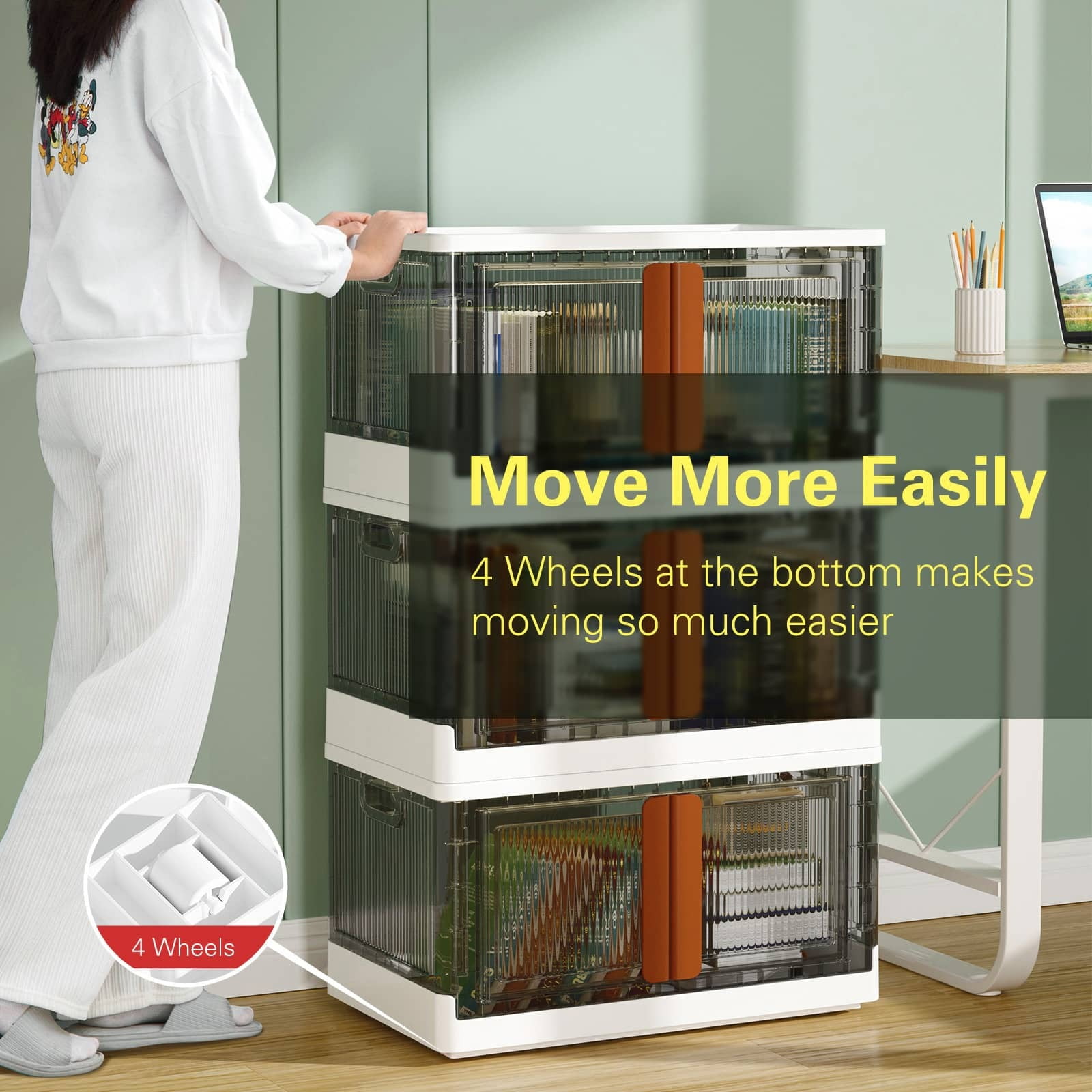 Buy Storage Bins With Lids 2pcs 76 Quart Xl Stackable Bins