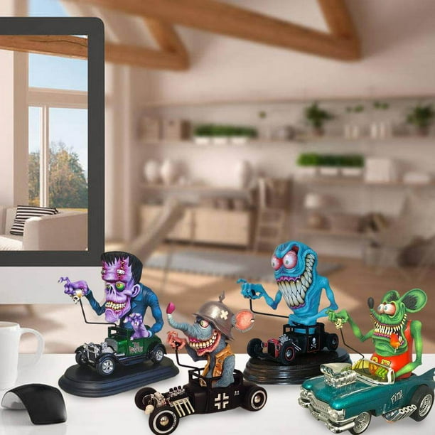 pitrice Resin Monster Statue Scary Big Mouth Monster Simulation Monster ...