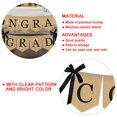 Burlap Congrats Grad Banner Vintage Graduation Decor Sign for College ...