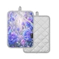 2Pack Heat-Resistant Quilted Cotton Potholders - Stylish Kitchen Grips ...