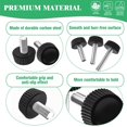 84Pcs 7 Size Carbon Steel M4 Threaded Knurled Thumbscrew Assortment Set ...