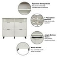 TROPOW 4-Drawer Flip Shoe Cabinet, 55.12 X 9.45 X 45.35in Freestanding ...