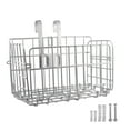 Folding Bike Front Basket Storage Easy Installation Bike Front Cargo ...