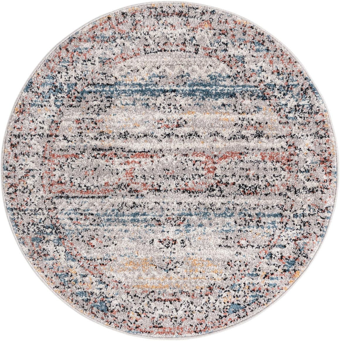 Rugs.com Aramis Collection Rug – 3 Ft Round Multi Medium Rug Perfect ...