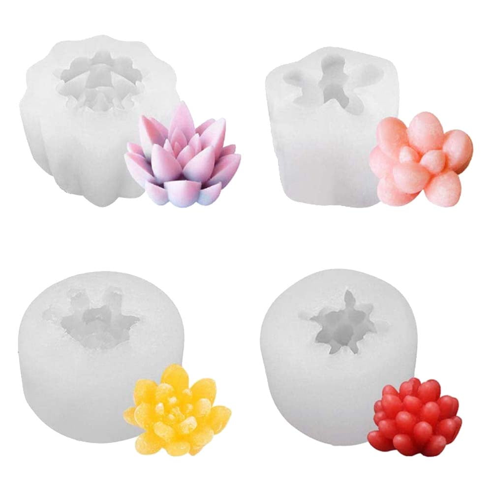 Click here for Unbranded 4 Pcs Candle Silicone Molds succulent Pl... prices