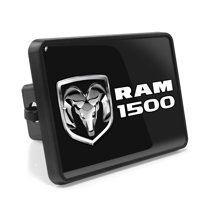 RAM Head Logo UV Graphic Black Metal Face-Plate on ABS Plastic 2 inch ...