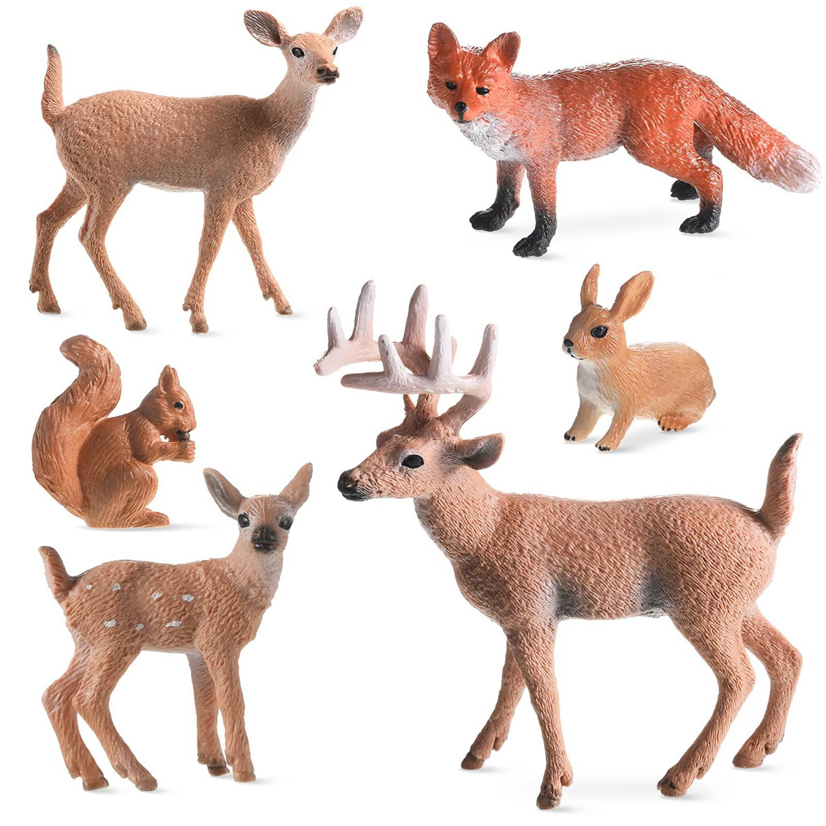 Click here for Unbranded 6 Pieces Woodland Animals Figures Forest... prices
