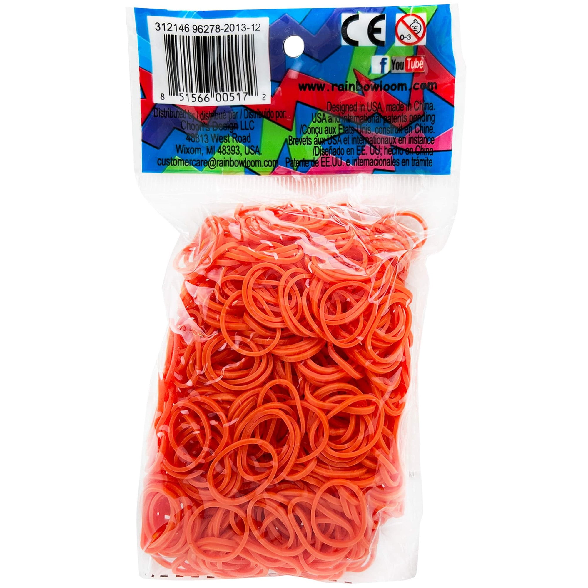 Rainbow Loom Orange Authentic High Quality Rubber Bands, the Original ...