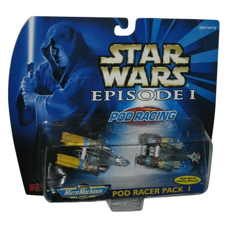 Star Wars Micro Machines (1999) Pod Racer Racing Pack I Toy Vehicle Set ...