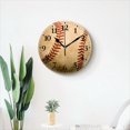 12 Inch Wall Clock Battery Operated Round Clock for Office, Kitchen ...