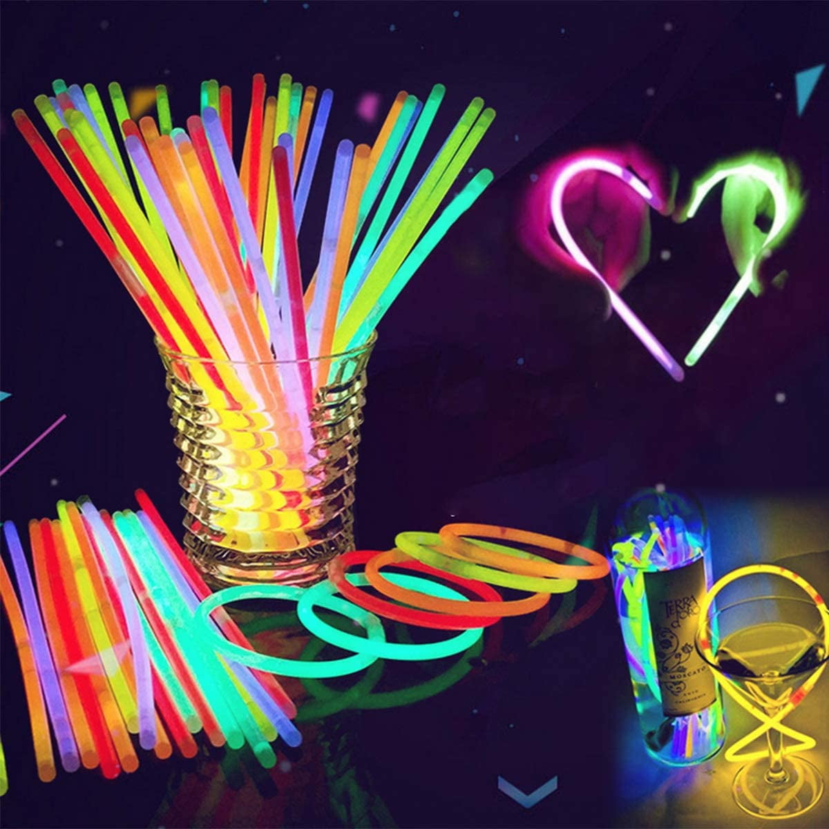 Click here for Cheerpupo 300 Glow Sticks Bulk Party Supplies - Gl... prices