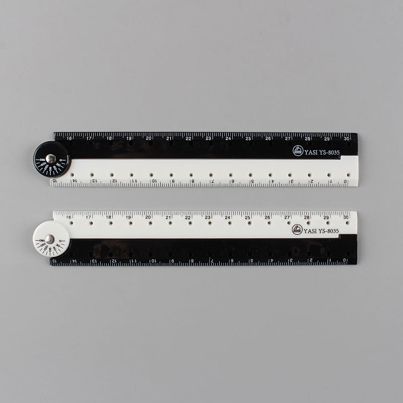 Regla plegable en blanco y negro, regla sencilla, regla plegable ...