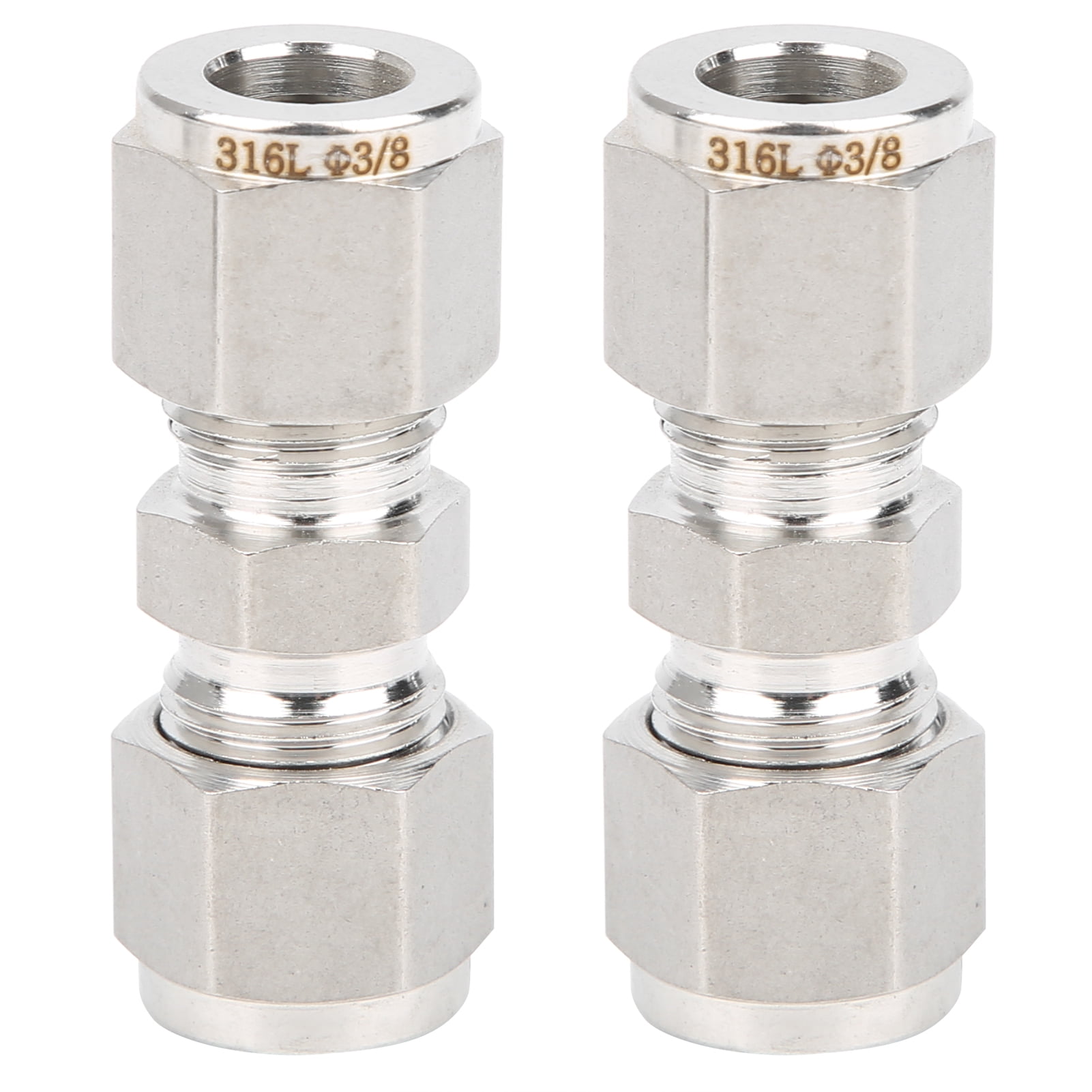 Adaptador de tubo de doble virola de acero inoxidable 316 para tubería ...