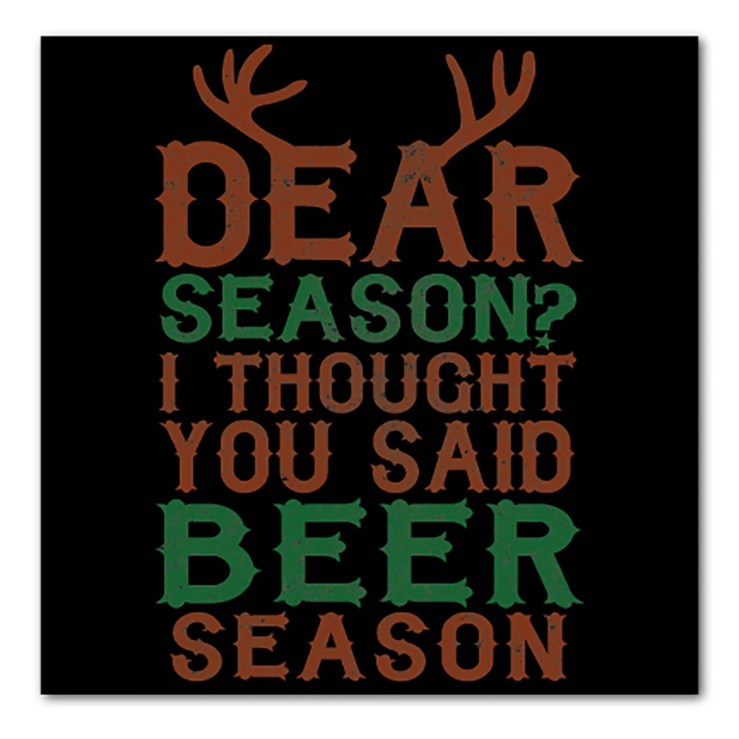 DistinctInk Custom Bumper Sticker - 3" x 3" Decorative Decal - Black ...