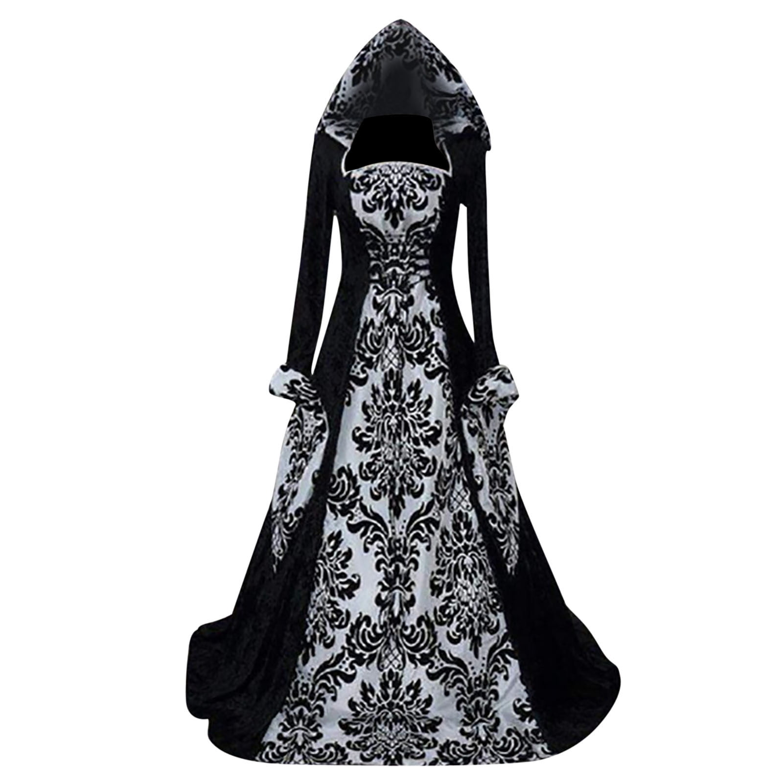 Casual Dress for womens Medieval Witch Dress for Womens Plus Size ...